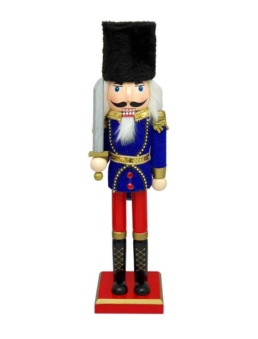 Classic Nutcracker (Sword, Blue, 38cm)