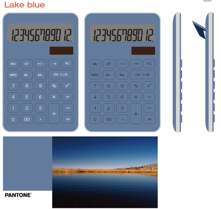 Modern 12-Digit Desktop Calculator